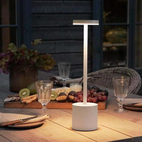 Aluminum Alloy Rechargeable LED Table Lamp | Touch Dimming Night Light ...